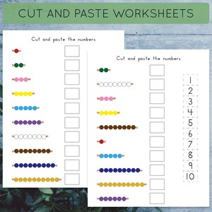 Montessori Colored Bead Stair Printables. Preschool Math Activities ...