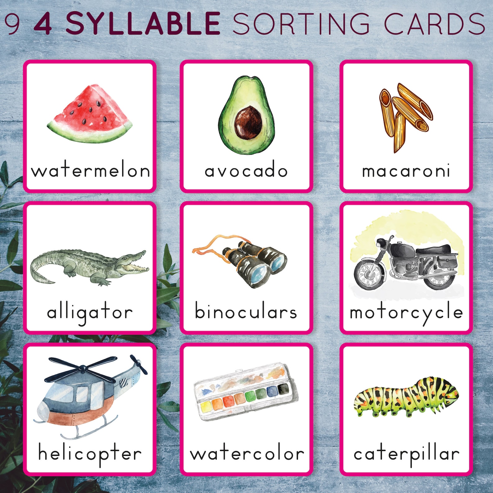 Syllable Sorting Printable Activity. Montessori Preschool and | Etsy