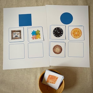 Shape Sorting Activity. Montessori Printable. - Etsy