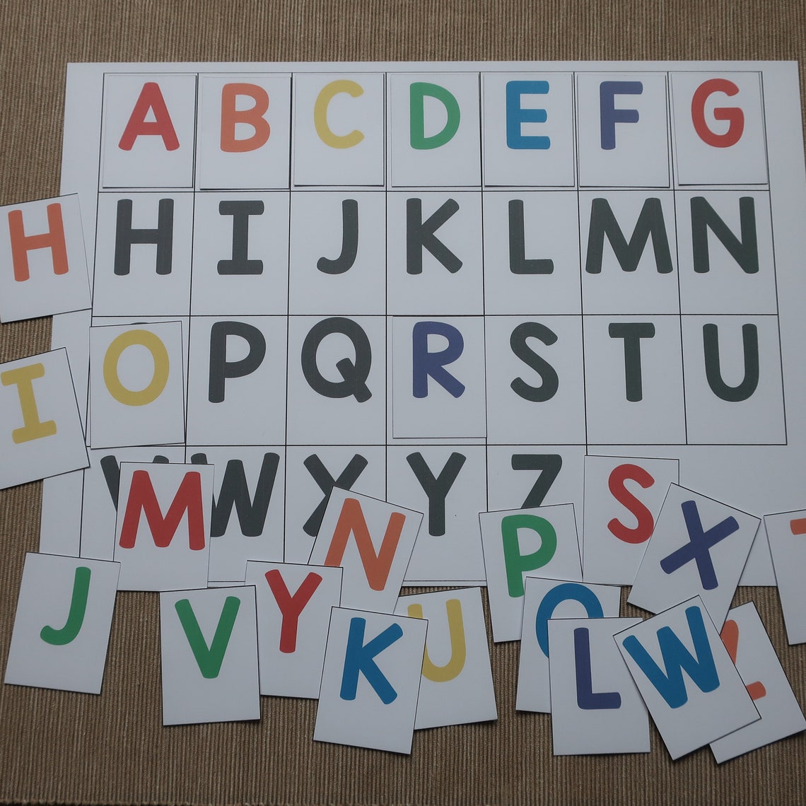 Letter Matching Printable. Alphabet Recognition Activity for - Etsy