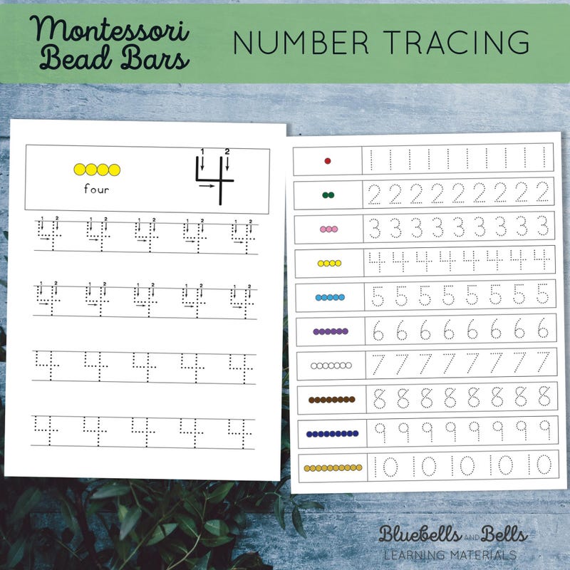 Montessori Beads Number - Etsy