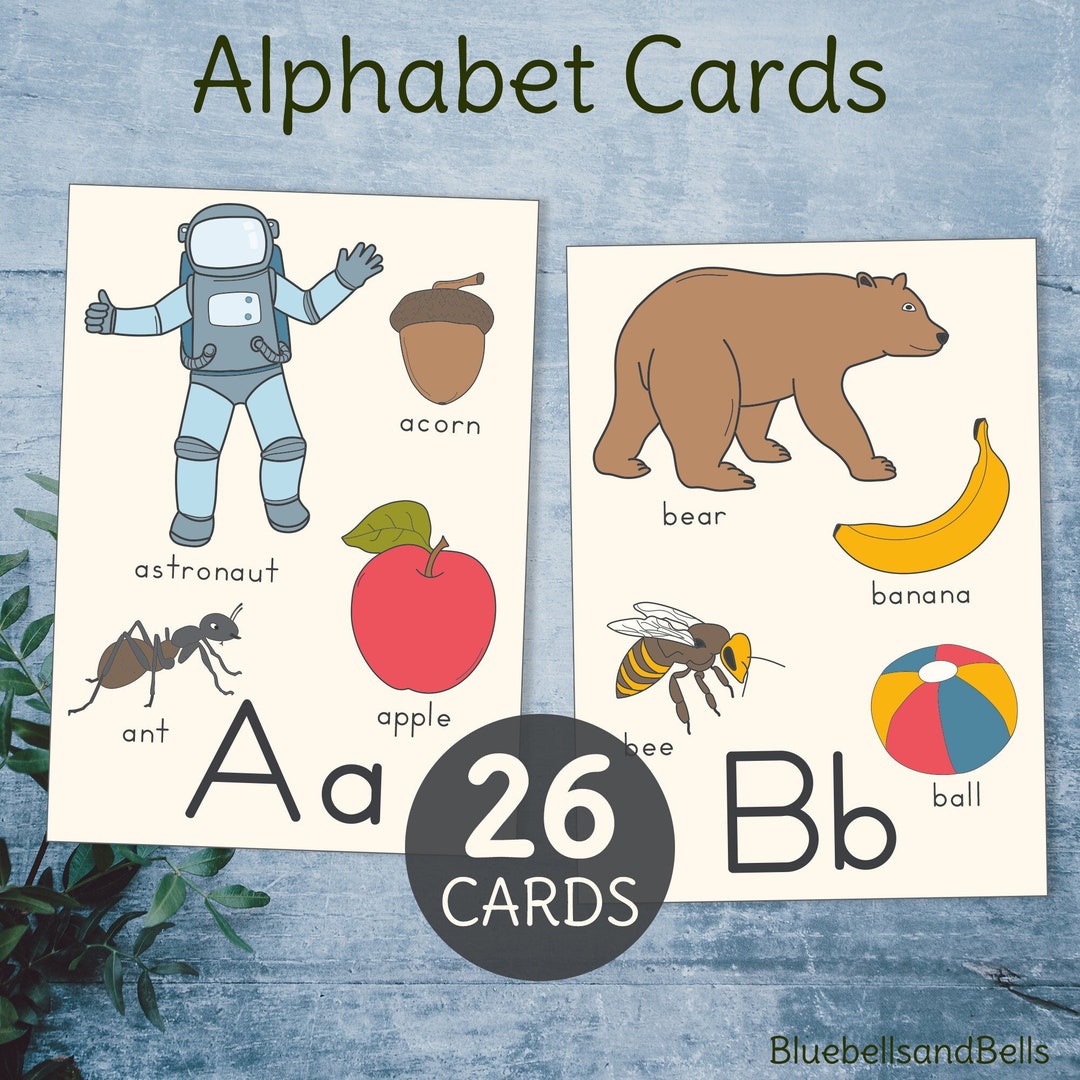 Letter Cards Printable. Alphabet Flash Cards for Toddlers and ...