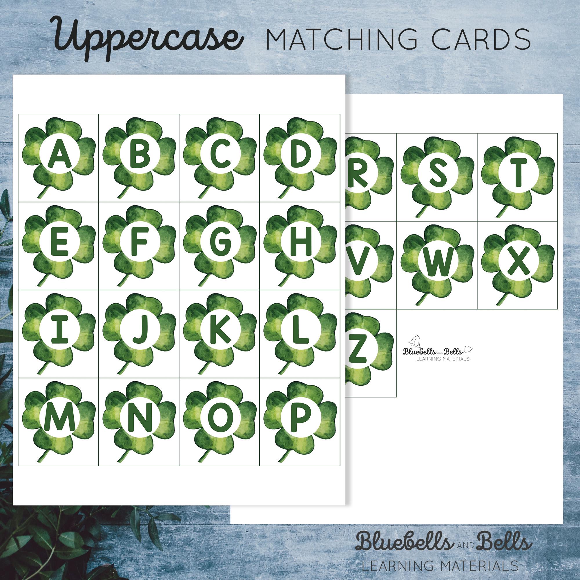 St. Patrick's Day Preschool Printable Letter Matching Activity. Toddler ...