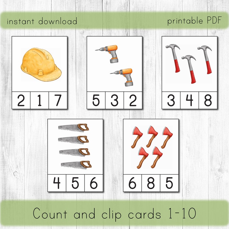Tools Preschool Bundle. Tools Preschool Printable. Montessori - Etsy