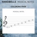 Montessori Music Handbells Printable Musical Notes Poster and Cards - Etsy