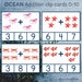 Ocean Addition Clip Cards. Montessori Math Printable. - Etsy