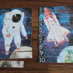 Outer Space Number Sequence 1-10 Printable Activity. Planets Preschool ...