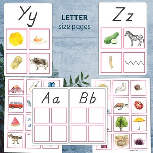 Phonics Printable Activity. Alphabet Matching Preschool. Montessori ...