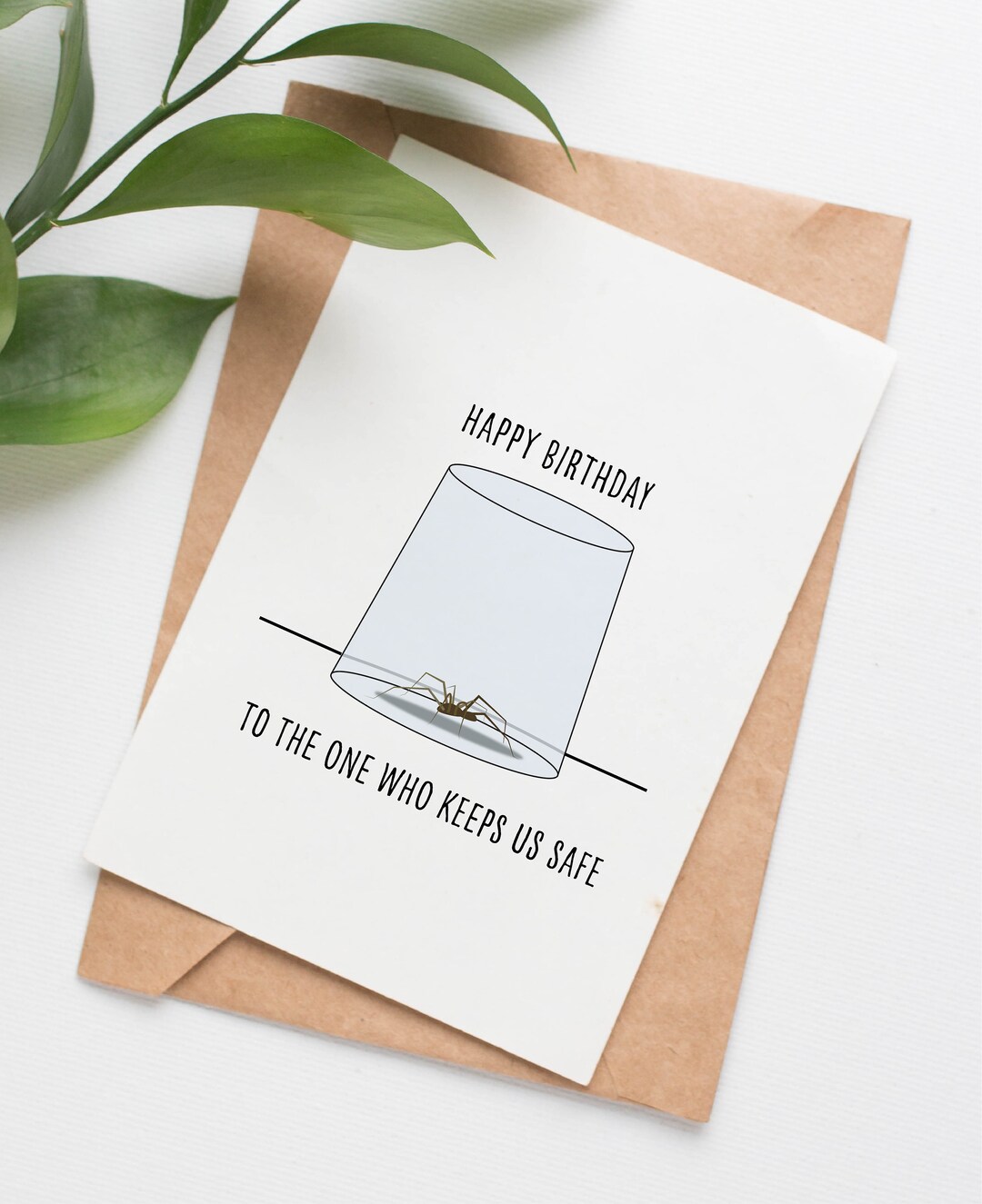 Spider Birthday Card, Funny Birthday Card for Husband, Birthday Card ...