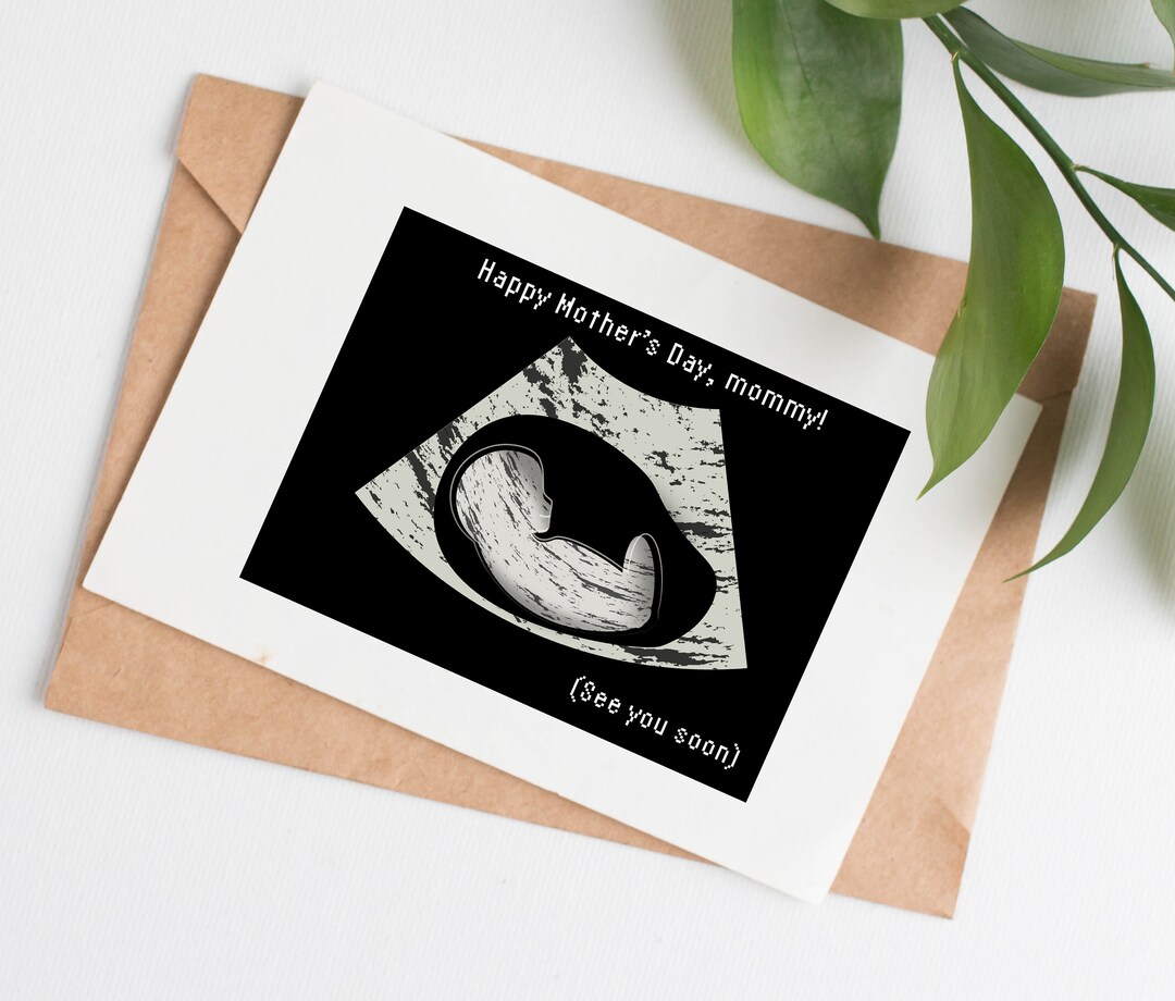 Ultrasound Mothers Day Card for First Time Mom, First Mothers Day Card ...