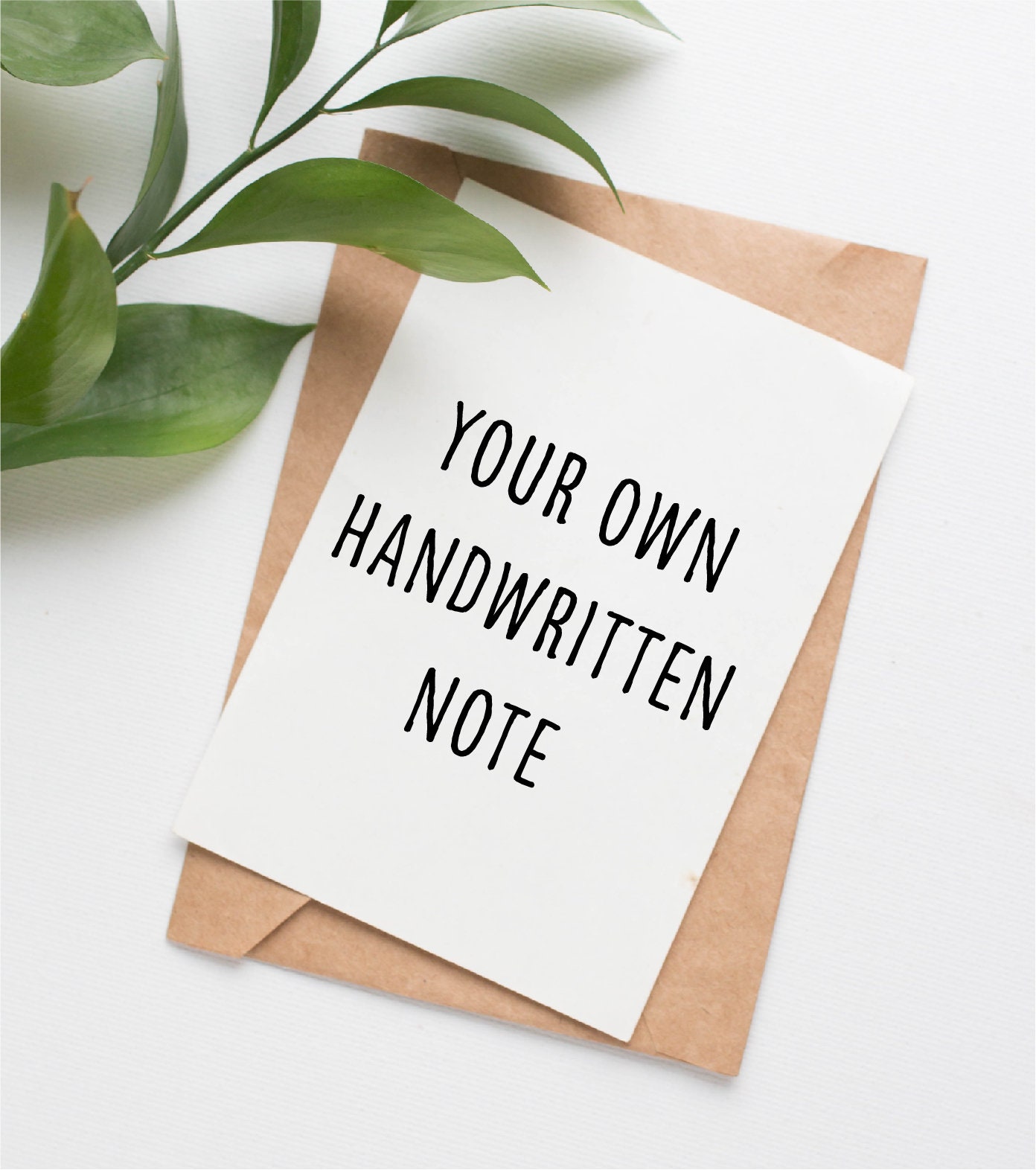 YOUR Handwritten Note in Card ADD-ON Personalization | Etsy