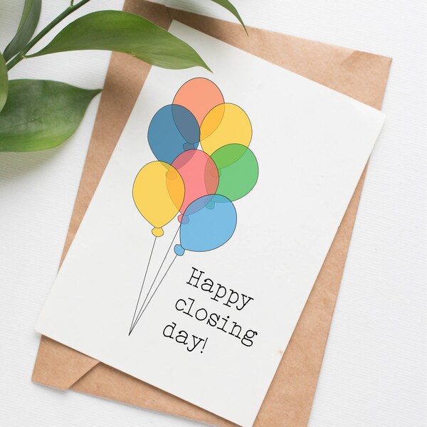 Closing Day Card - Etsy