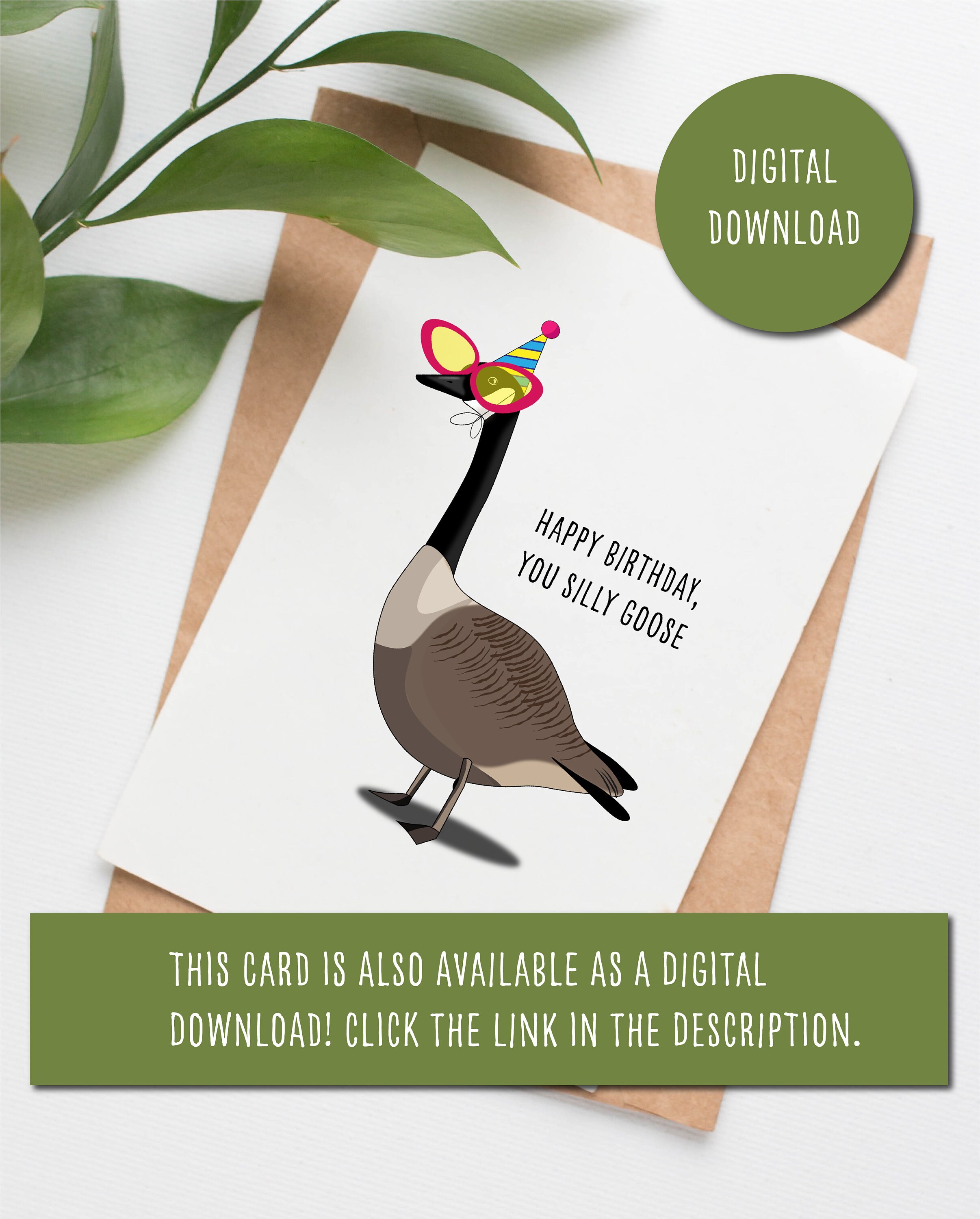 Silly Goose Birthday Card Funny Birthday Card for Mom - Etsy Canada