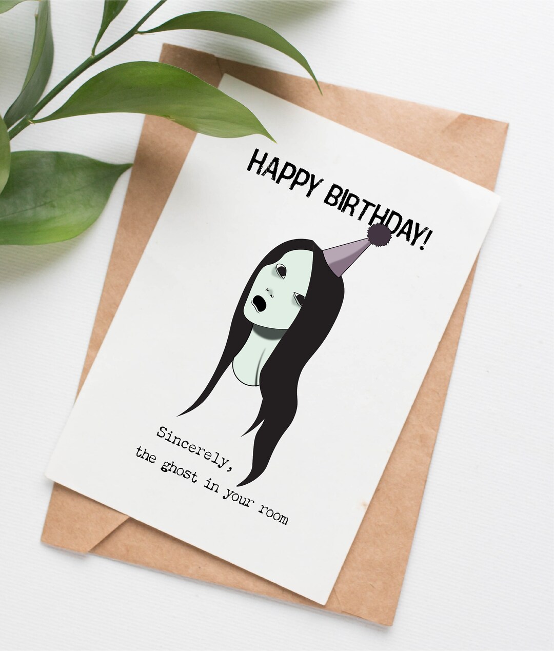 Ghost Birthday Card, Horror Birthday Card, Best Friend Birthday Card ...