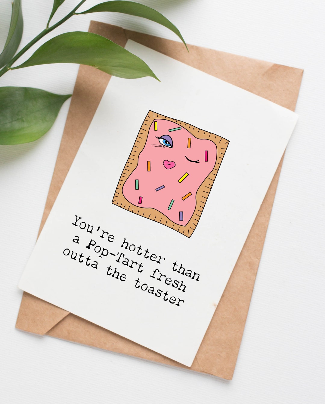 Pop Tart Card, Funny Valentine Card for Husband, Anniversary Card for ...