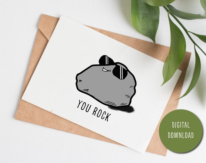 Editable Thank You Favor Tags, Printable Rock Gem Party Favor Tag ...