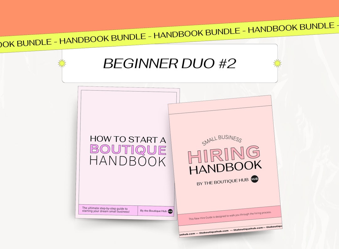 BUNDLE How to Start A Boutique Handbook & Small Business Hiring ...