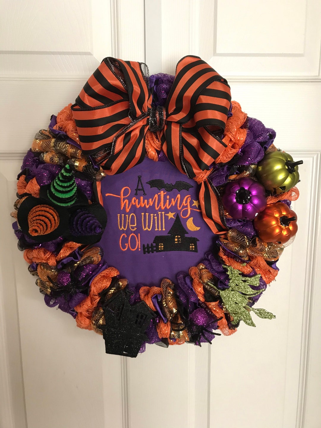 Halloween Wreath, Holiday Wreath, Spooky Wreath - Etsy