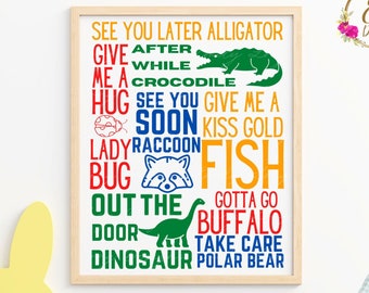Goodbye Sign. See You Later Alligator. After While Crocodile. - Etsy