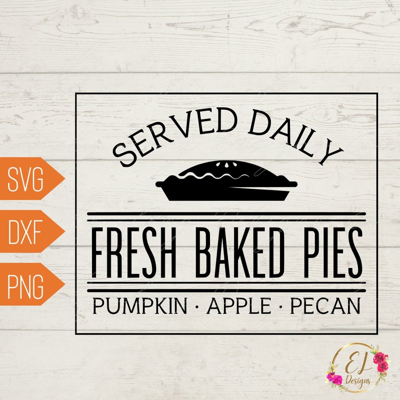 Fresh Baked Pies Sign - Etsy