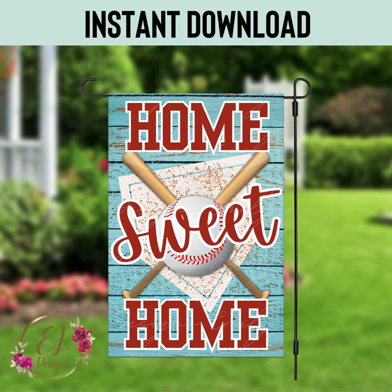 Baseball Garden Flag - Etsy