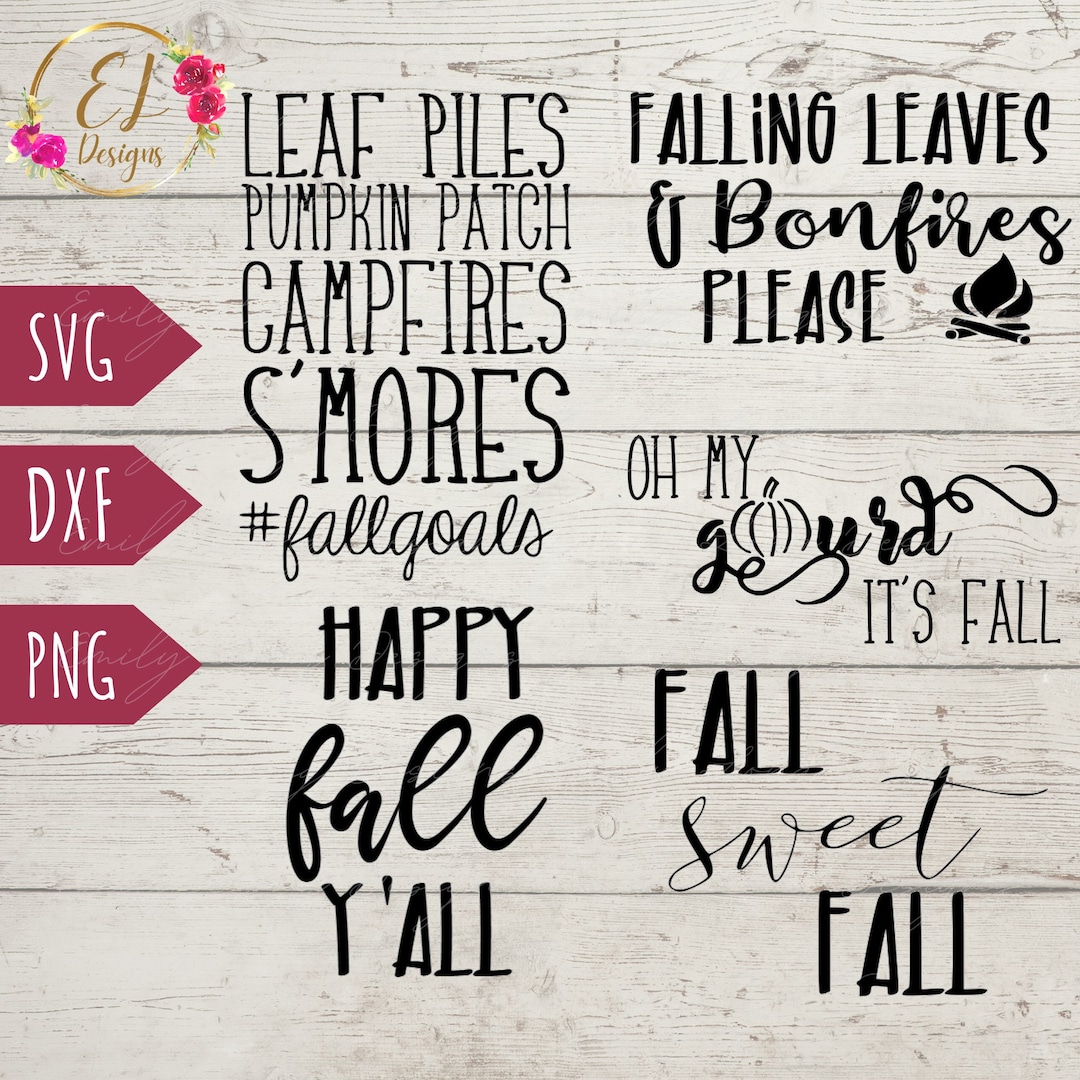Fall Design Bundle | Fall SVG Collection | DIY Fall Decor | Fall Signs ...