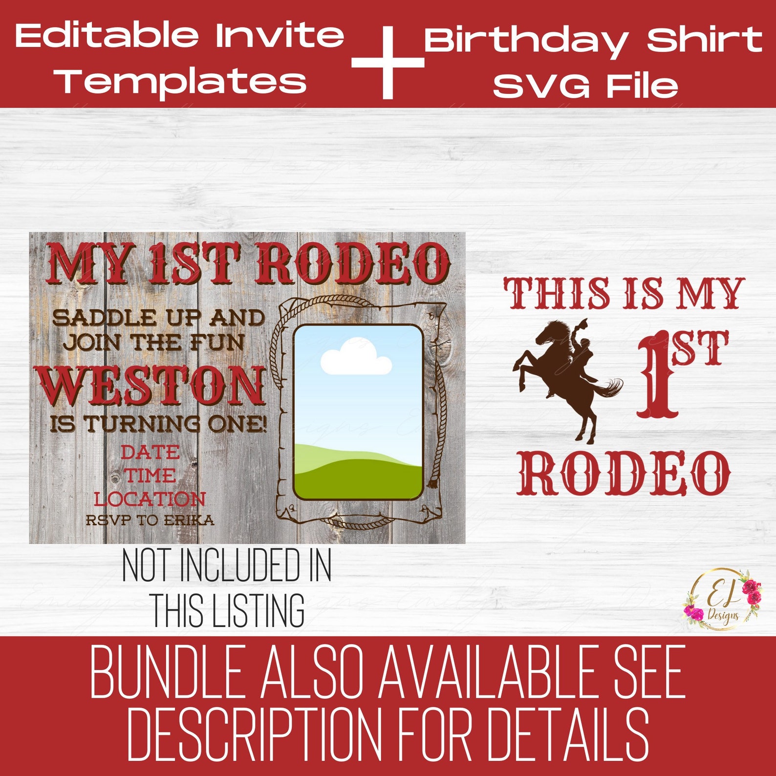 First Birthday SVG | My 1st Rodeo Svg | 1st Birthday SVG | Boys ...