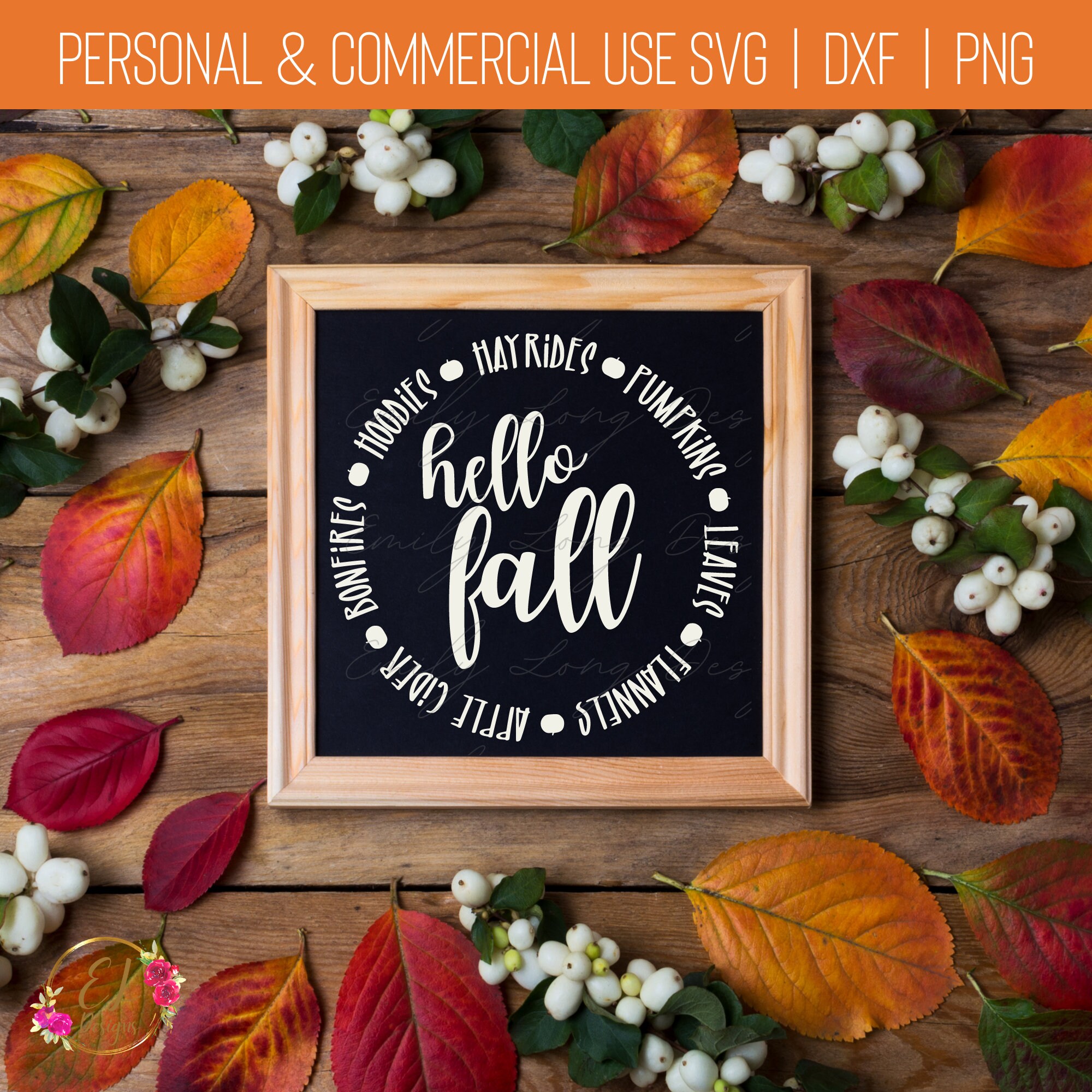 Fall Things Circle Svg Fall Things SVG Fall Svg Things - Etsy