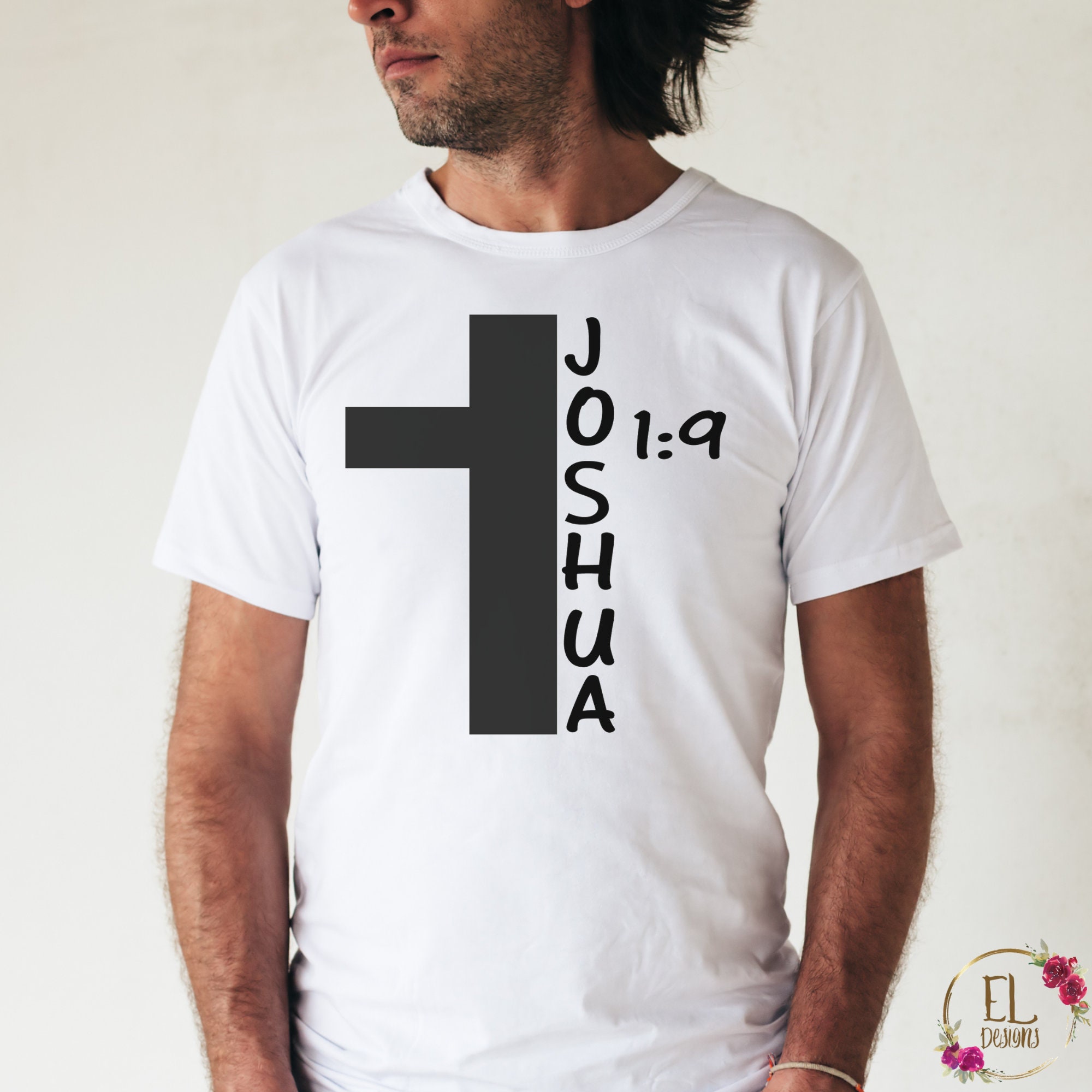 Bible Verse SVG Joshua 1:9 SVG Cross SVG Christian - Etsy UK