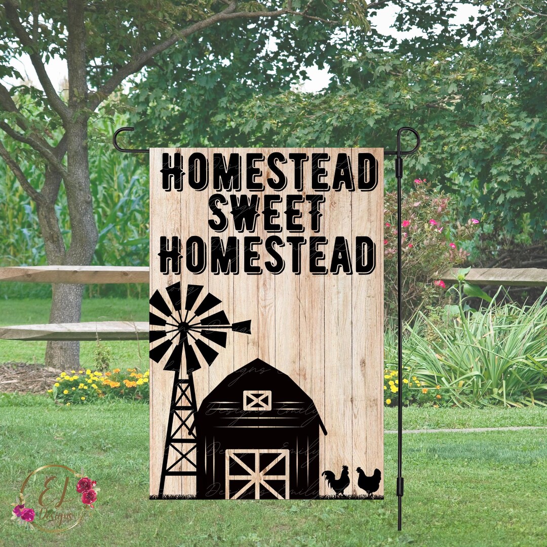Homestead Garden Flag PNG | Homestead Sweet Homestead PNG | Garden Flag ...