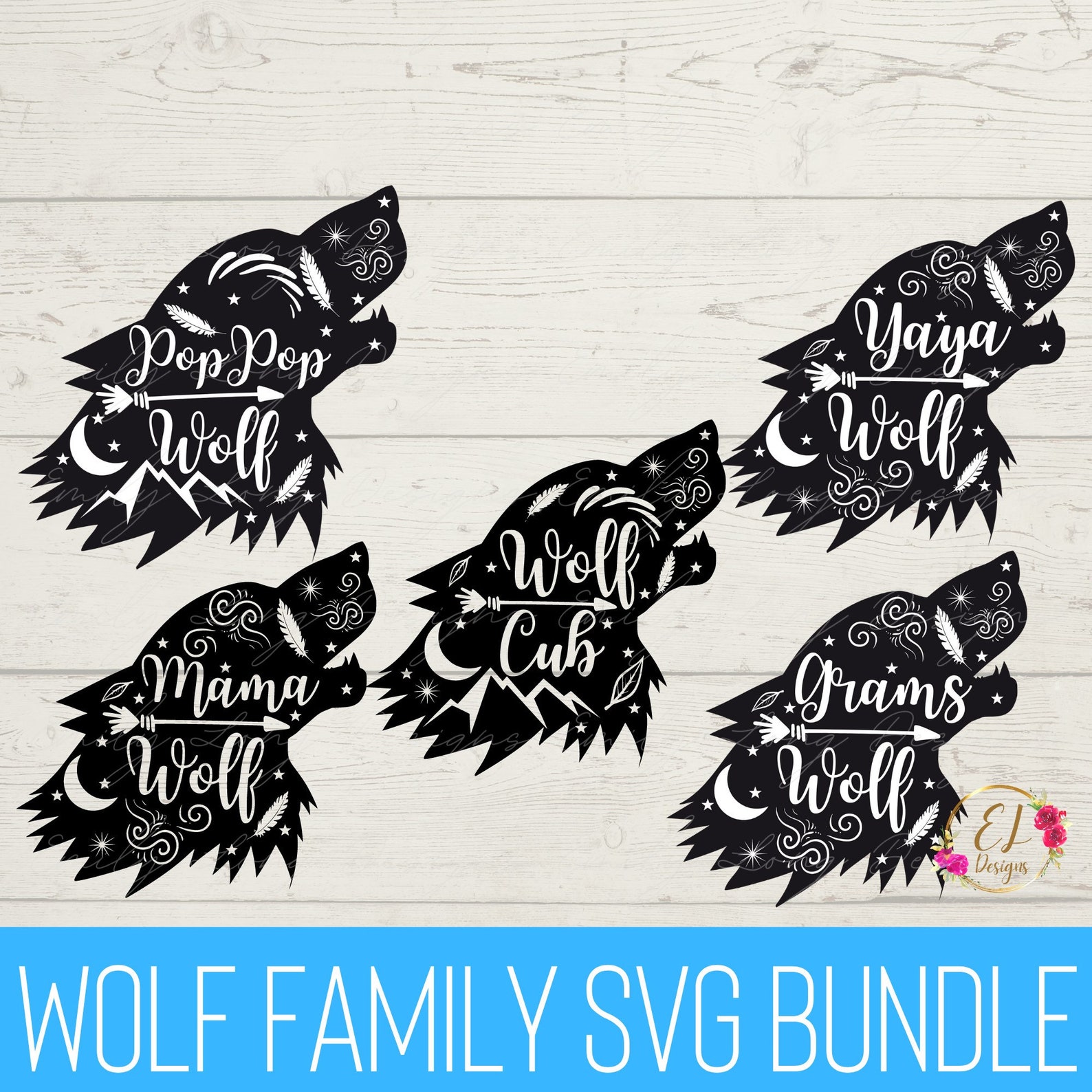 Wolf Head SVG Bundle | Wolf Svg | Mama Wolf Svg | Wolf Pack Svg | Wolf ...