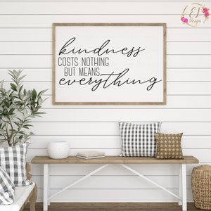 Kindness Svg | Kindness Costs Nothing but Means Everything Svg | Be ...