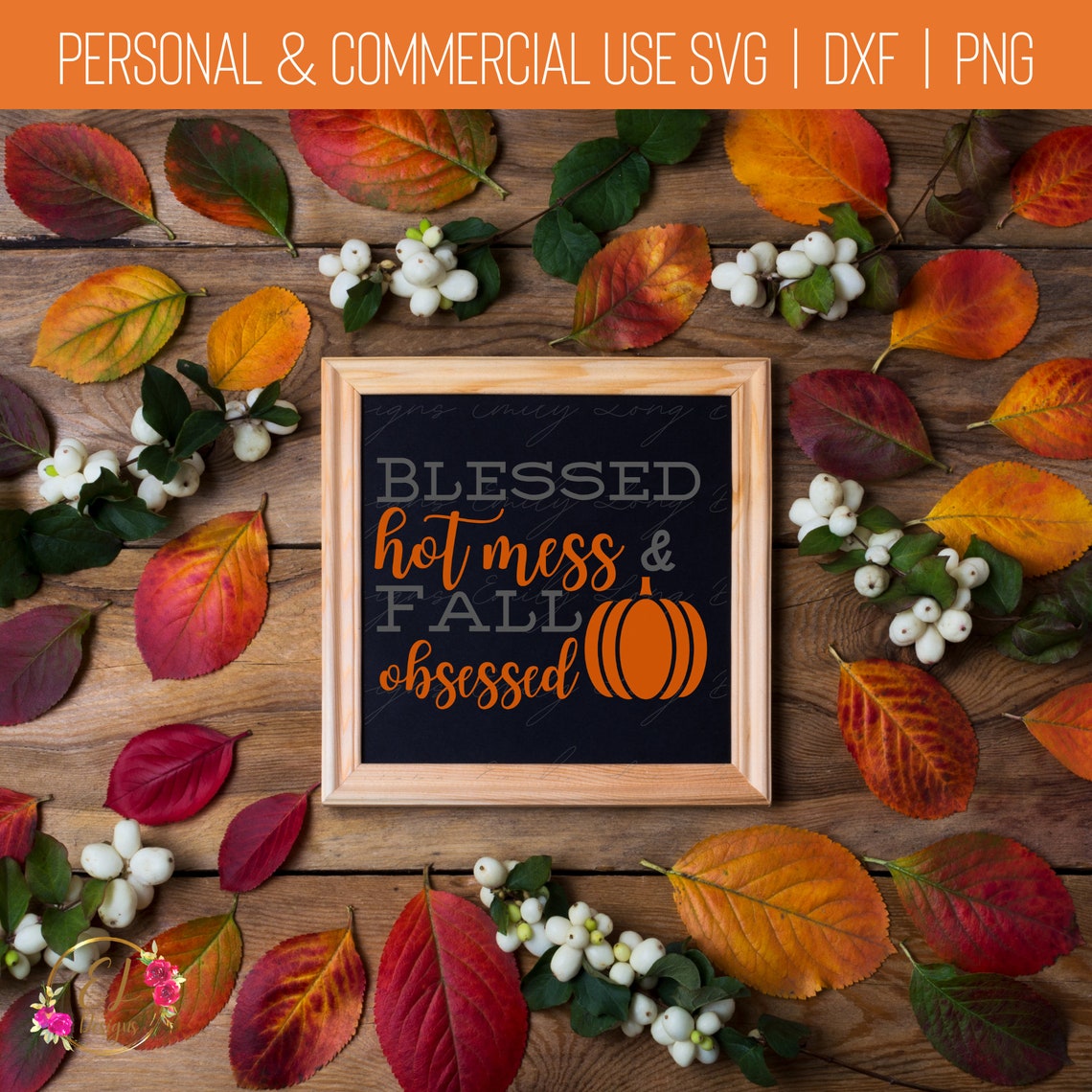 Blessed Hot Mess and Fall Obsessed Svg Blessed SVG Hot | Etsy