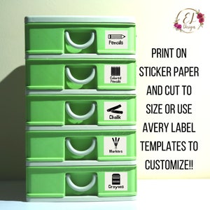 Printable Art Supply Labels | Craft Supply Labels | Art Supplies Labels ...