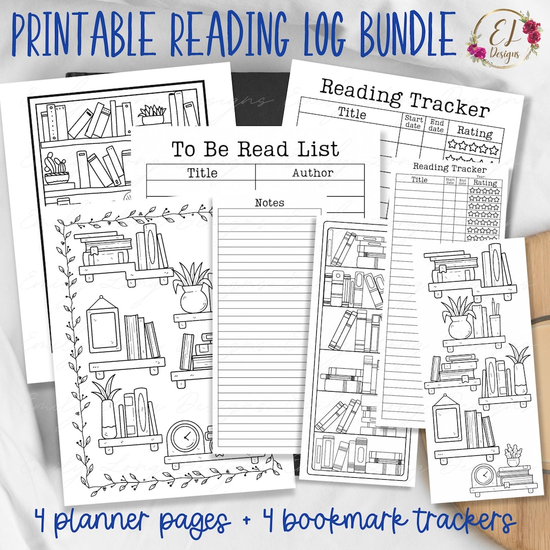 Printable Book Tracker | Reading Tracker Bookmarks | Printable Reading ...