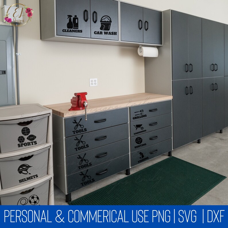 Garage Labels SVG | Outside Toy Bin Labels Svg | Mega SVG Bundle ...