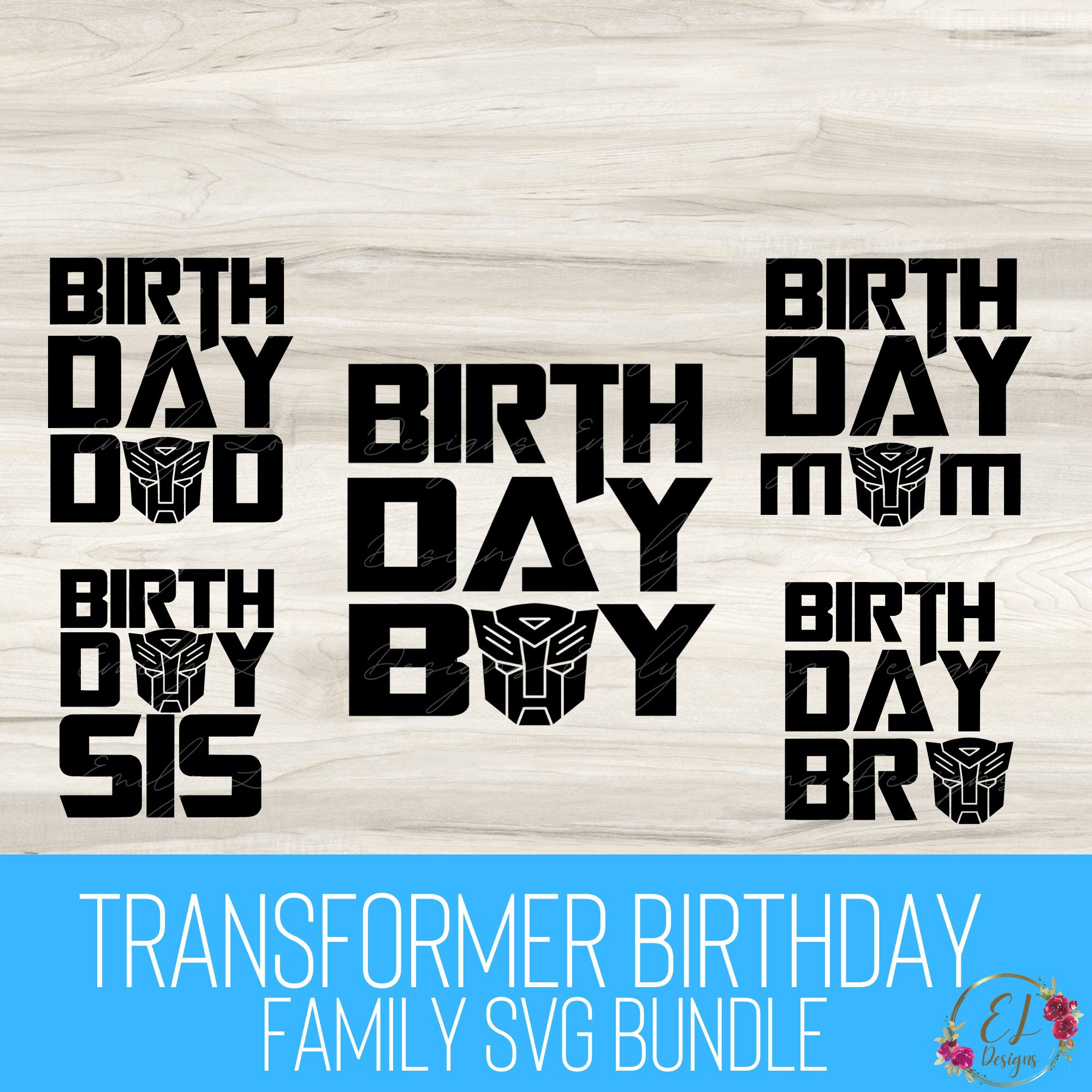 Transformer Birthday SVG Bundle Family Shirts Transformers - Etsy Canada