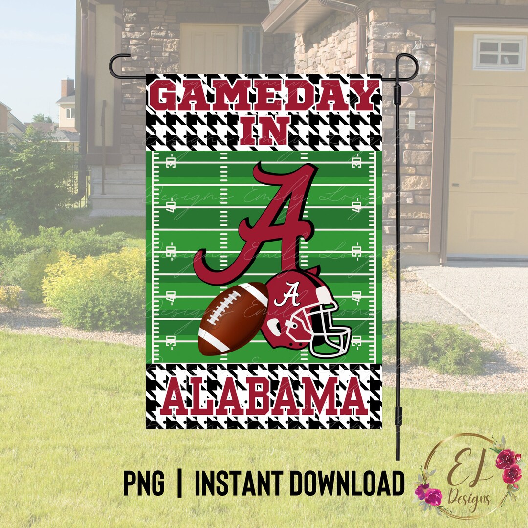 Alabama Football Garden Flag PNG | Roll Tide PNG | Garden Flag Template ...