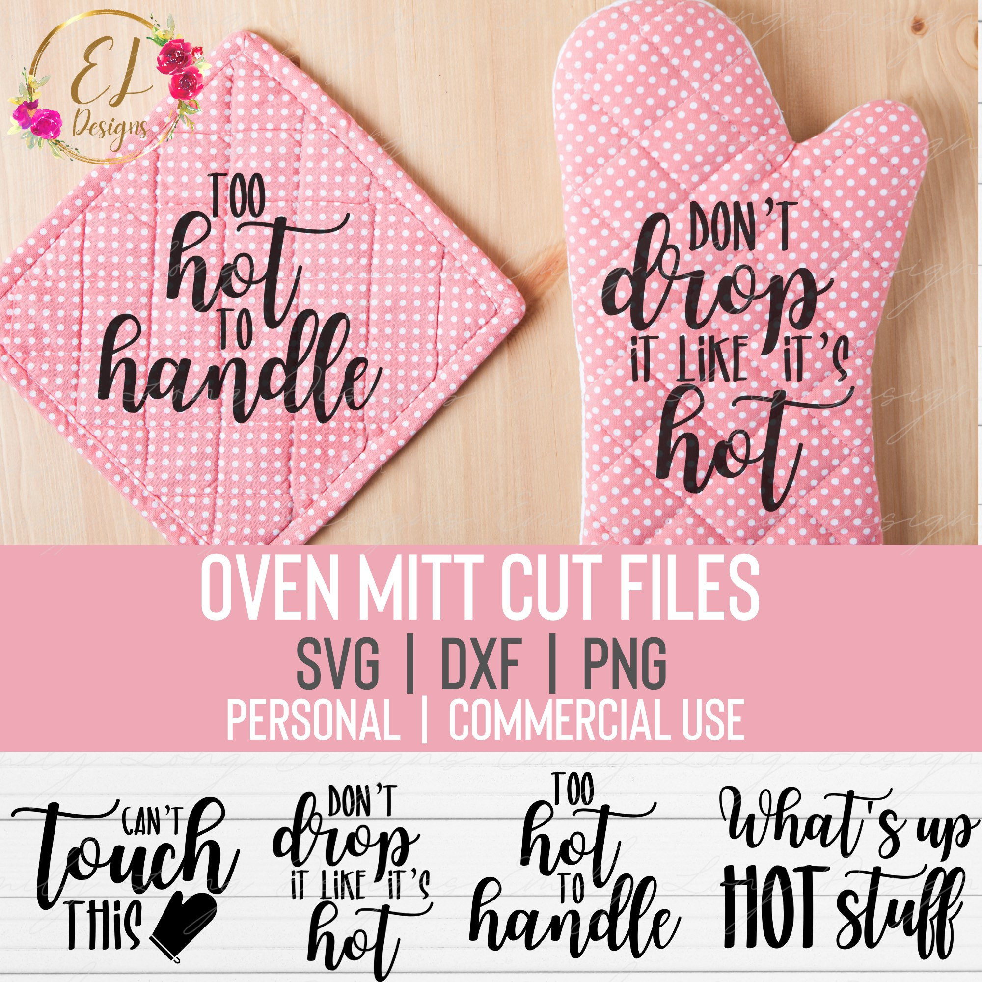 Pot Holder Svg Bundle | Funny Kitchen Saying | Oven Mitt SVG | Don't ...