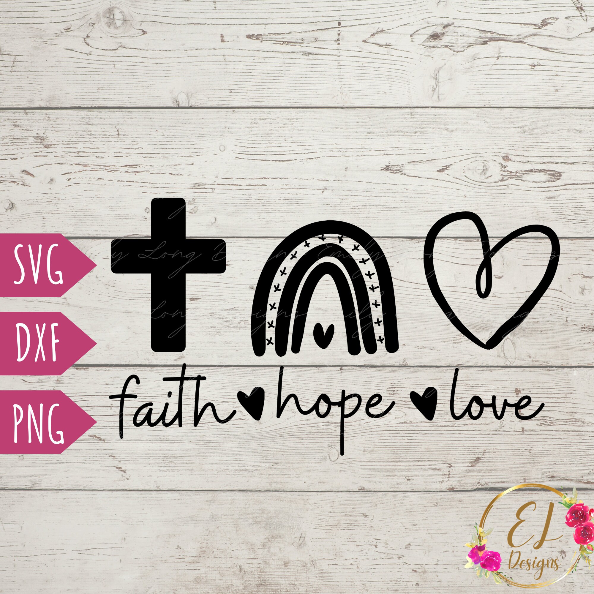 Faith SVG for Shirts Faith Hope Love SVG Christian Svg | Etsy