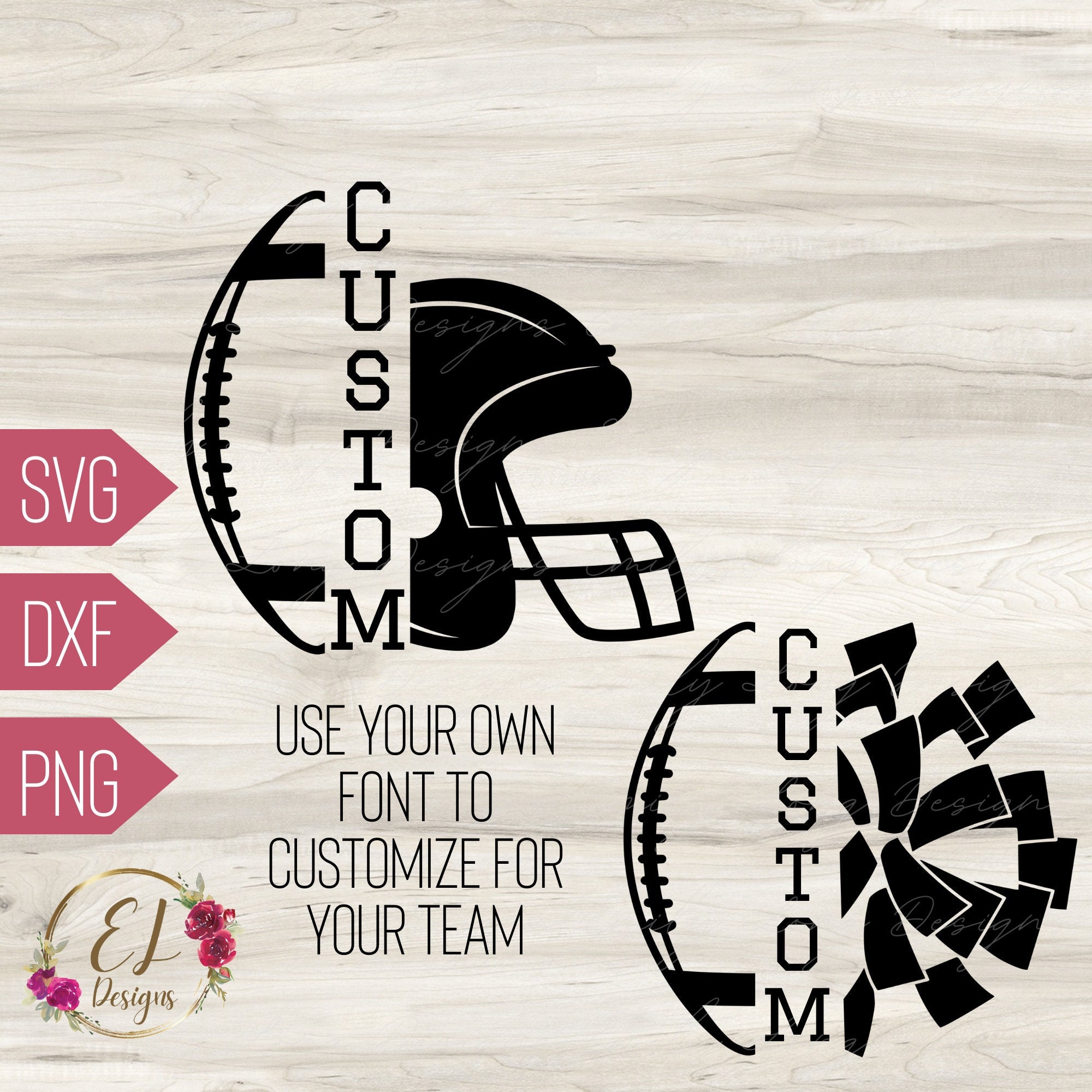 Custom Football SVG Football Team SVG Football Helmet Svg - Etsy