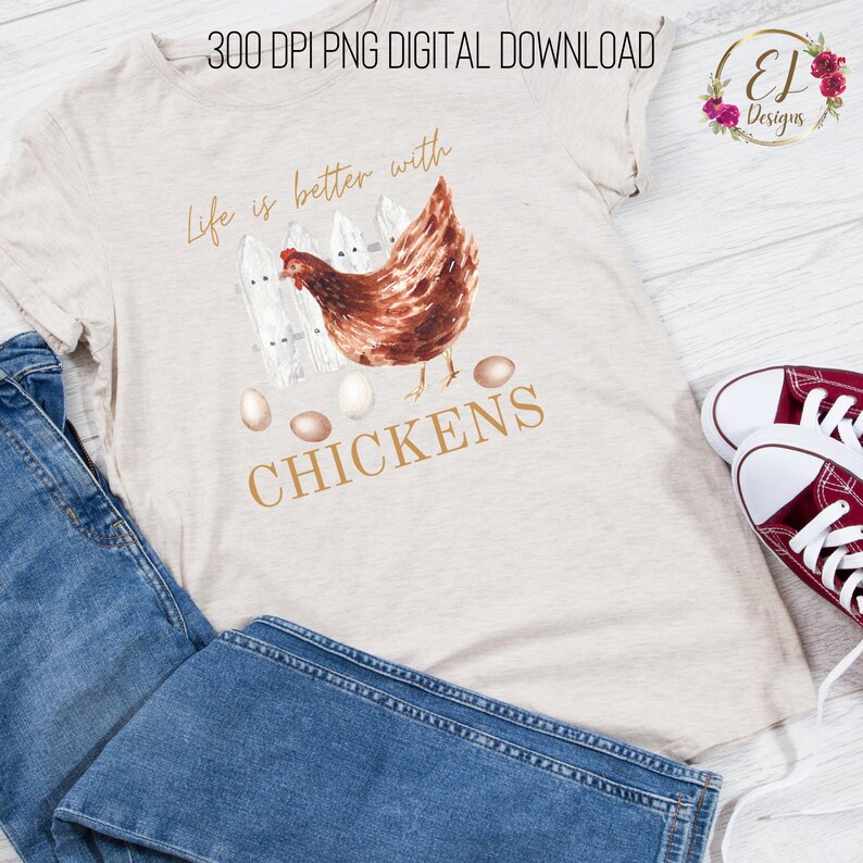 Chicken PNG for Sublimation Life is Better With Chickens Png - Etsy