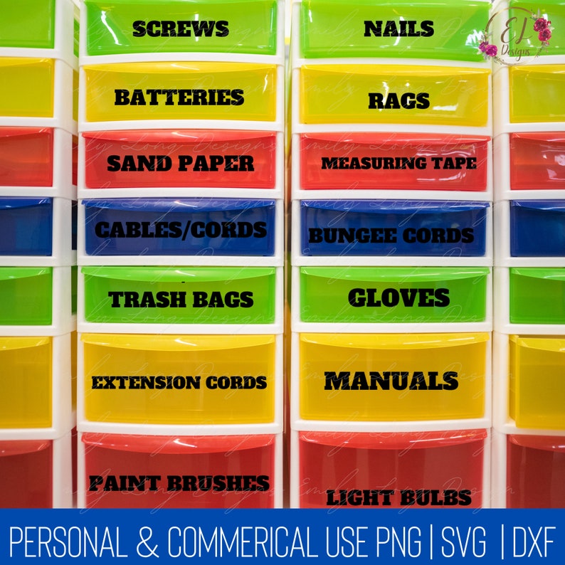Garage Labels SVG | Outside Toy Bin Labels Svg | Mega SVG Bundle ...