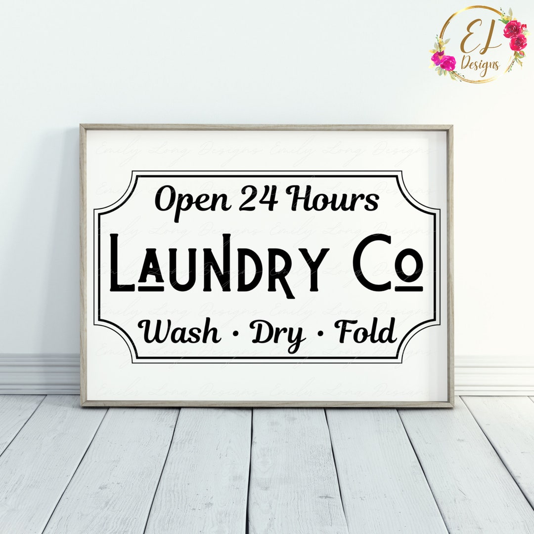 Laundry Co Sign SVG | Laundry Co SVG | Laundry SVG | Laundry Room Sign ...
