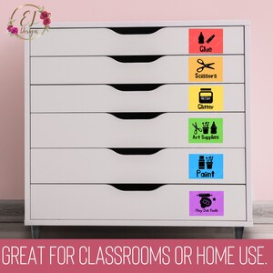Printable Art Supply Labels | Craft Supply Labels | Art Supplies Labels ...