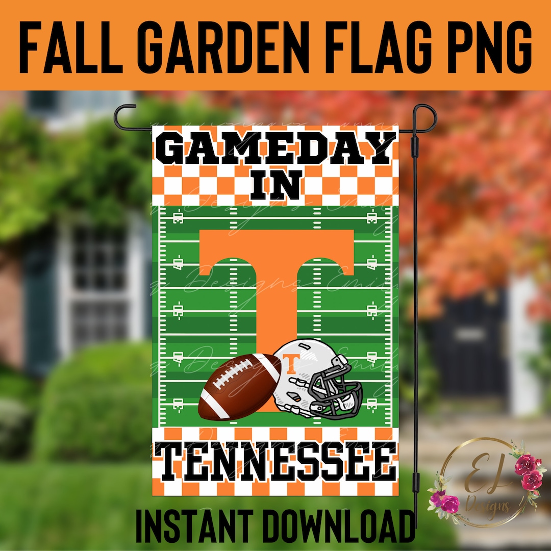 Tennessee Football Garden Flag PNG | TN Volunteers PNG | Garden Flag ...