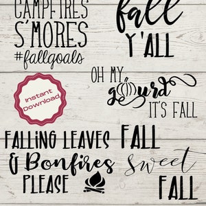 Fall Design Bundle | Fall SVG Collection | DIY Fall Decor | Fall Signs ...