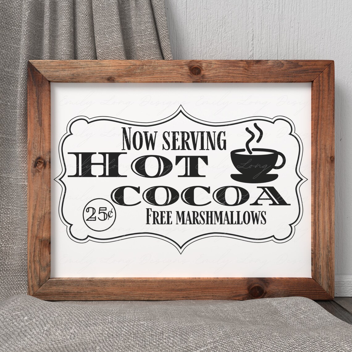 Hot Cocoa Sign SVG | Winter Sign SVG | Farmhouse Winter Decor | Hot ...