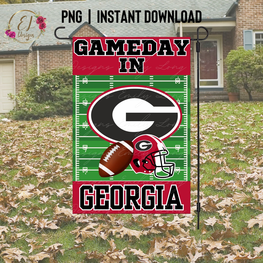 Georgia Football Garden Flag PNG | Georgia Bulldogs Png | Garden Flag ...