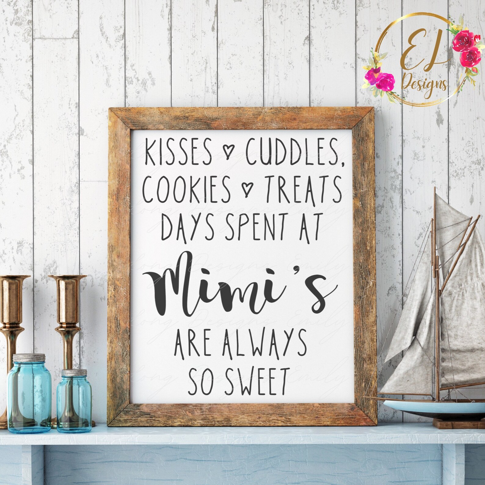 Mimi SVG Bundle Gift for Mimi grandparents Day Gift | Etsy